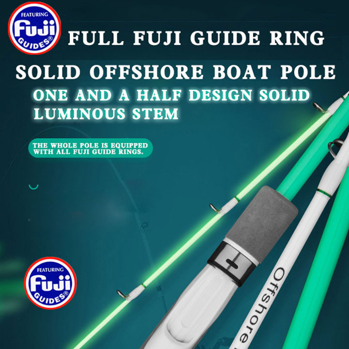 【TRAINFIS】Slow-Jigging Rod 1.38M/1.55M/1.7M/1.8M Full Fuji Guides Solid ...