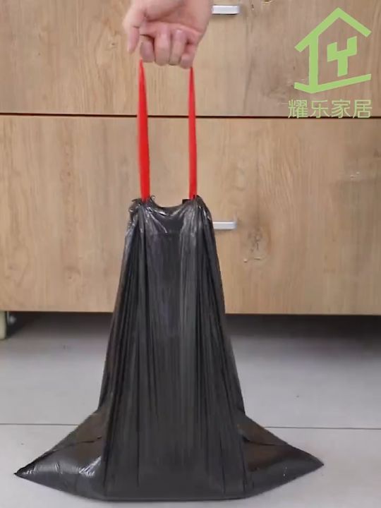 75pcs 45*50cm Drawstring Garbage Bag Portable Thickened Trash Bags ...