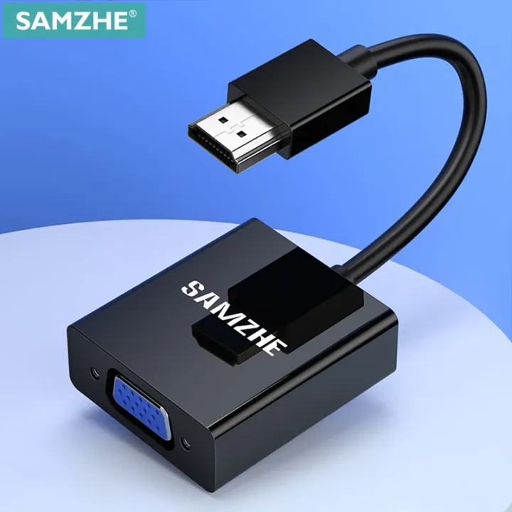 SAMZHE 1080P HDMI-compatible VGA Adapter Converter Audio Video Cable ...