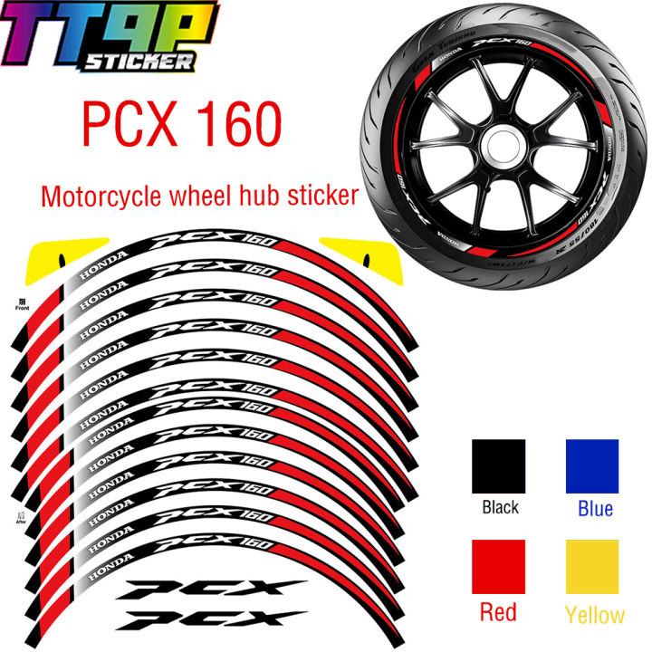 Honda PCX160 Wheel Reflective Sticker Stripe Decorative Decal ...
