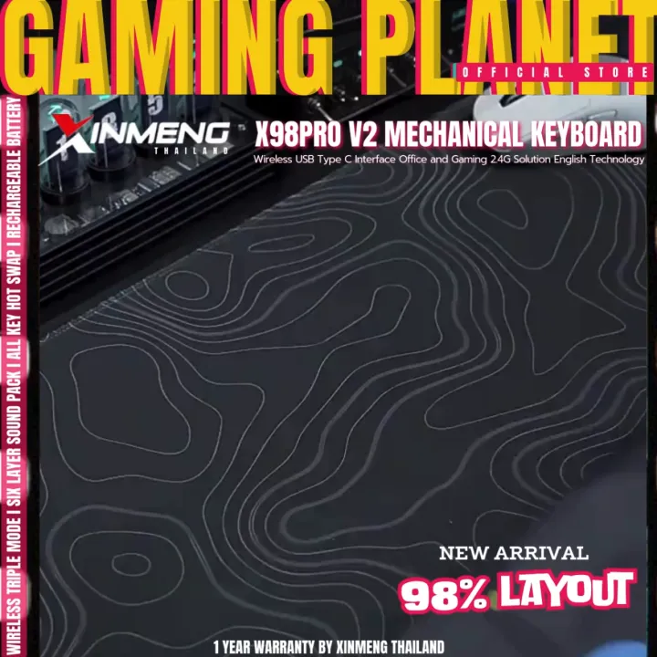 XINMENG X98 Pro V2 RGB PBT Mechanical Keyboard | Lazada.co.th