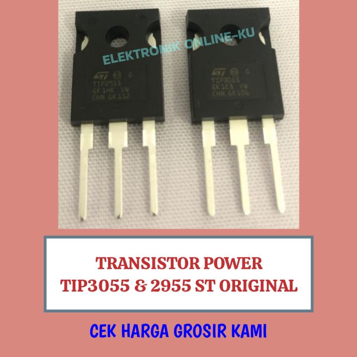 TRANSISTOR POWER TIP3055 & 2955 ST ORIGINAL | Lazada Indonesia