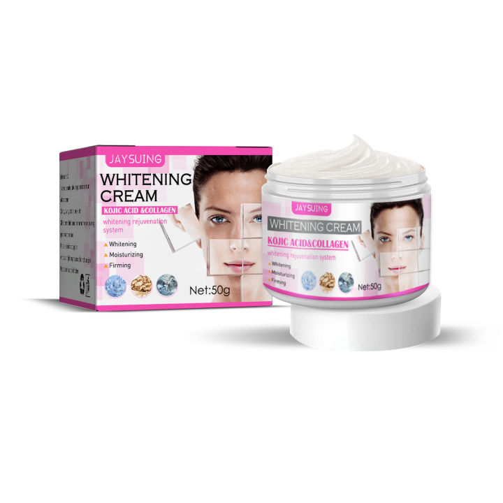 Jaysuing Kojic Acid Whitening Cream Original Powerful Removing Age Dark ...