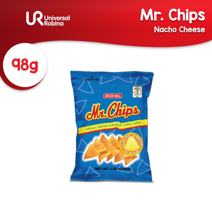 Mr. Chips Nacho Cheese Flavored Corn Chips 98g | Lazada