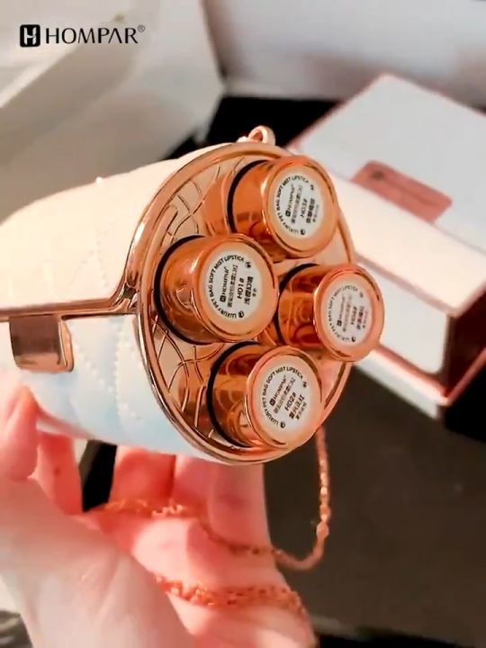 Hompar ชุดลิปสติก ลิปกลอส เนื้อแมตต์กํามะหยี่ ติดทนนาน ให้ความชุ่มชื้น ...