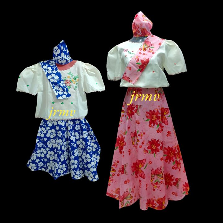 TERNO KIMONA AND PALDA WITH BANDANA AND ALAMPAY FOR LINGGO NG WIKA ...