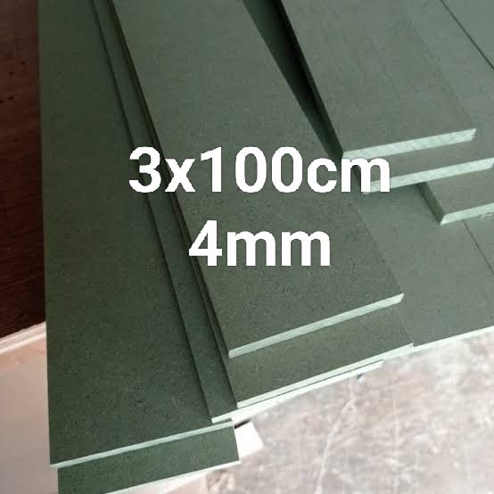 Wall Batten PAPAN MDF HMR HIJAU 4mm dekorasi hiasan dinding | Lazada Indonesia