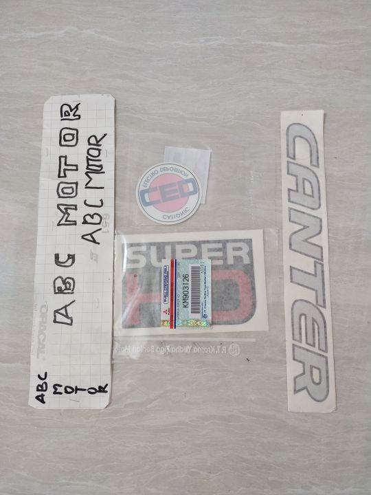 stiker sticker logo canter super hd ced original Mitsubishi canter ...