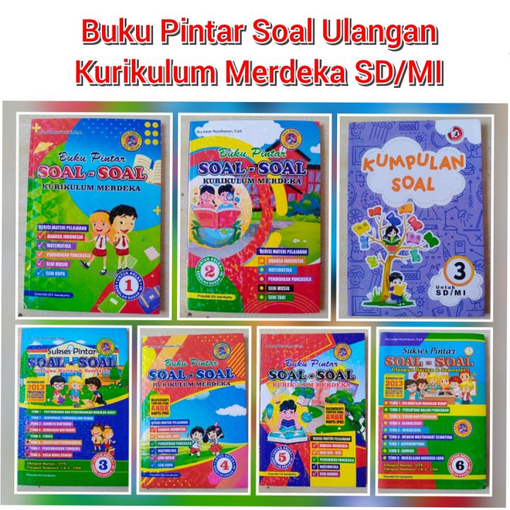 Buku Pintar Soal Ulangan SD Kurikulum Merdeka kelas 1 2 3 4 5 6 + Kunci ...