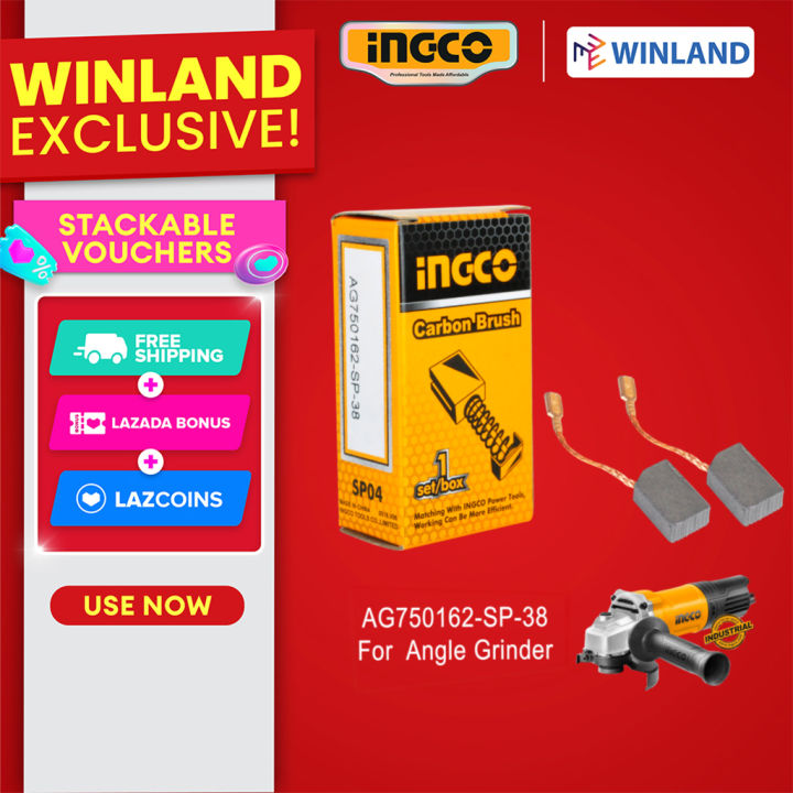 Ingco by Winland Carbon Brush SOLD PER PAIR (SPARE PART / REPLACEMENT ...