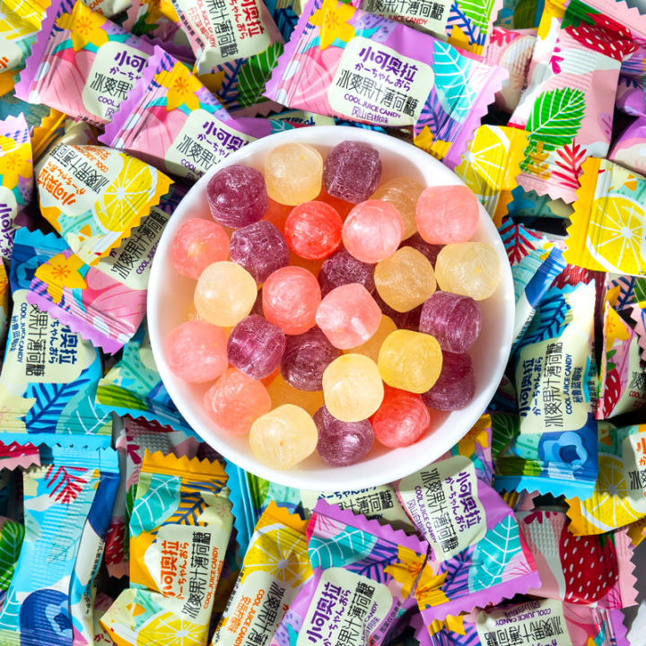 Ice Cool Mint Juice Hard Candy Assorted Fruit Flavored Sweets Snacks ...