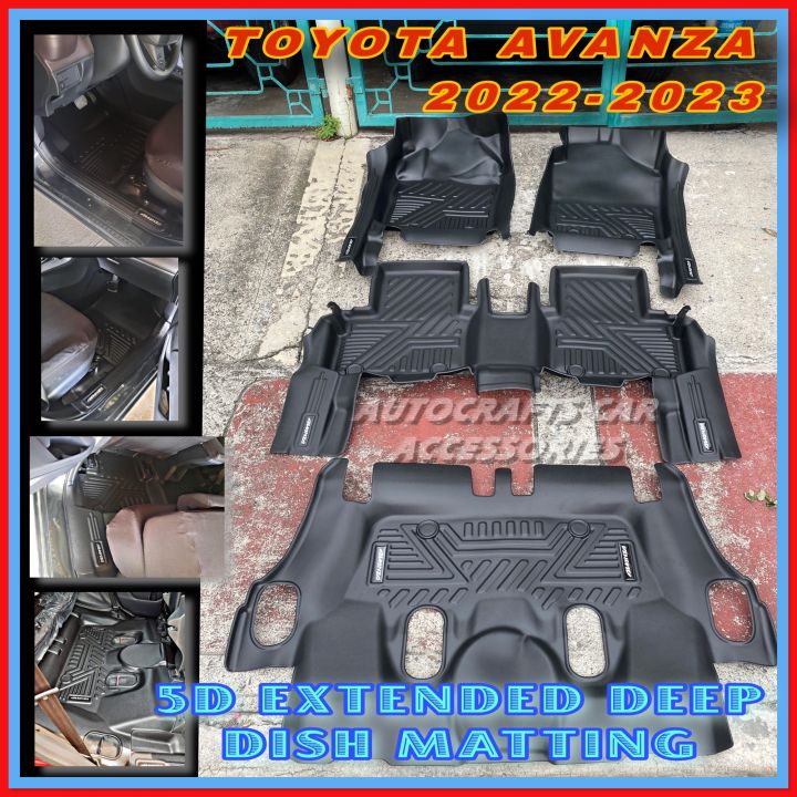 TOYOTA AVANZA 2022-2023 5D DEEP DISH MATTING EXTENDED | Lazada PH