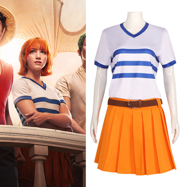 Anime Nami Cosplay Costume Anime Halloween COS Japanese Unifrom Outfits ...