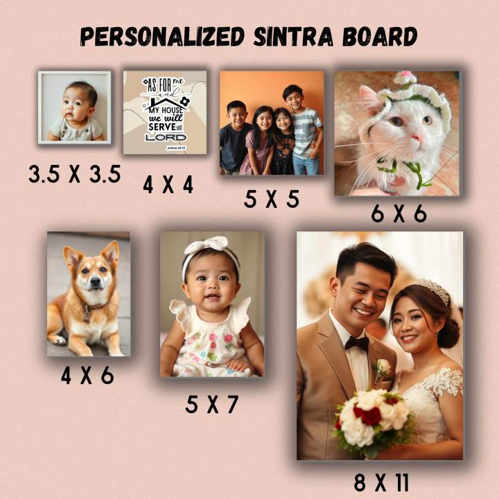 Personalized / Customized Photo Tiles Wall Decor on Sintra Board using ...