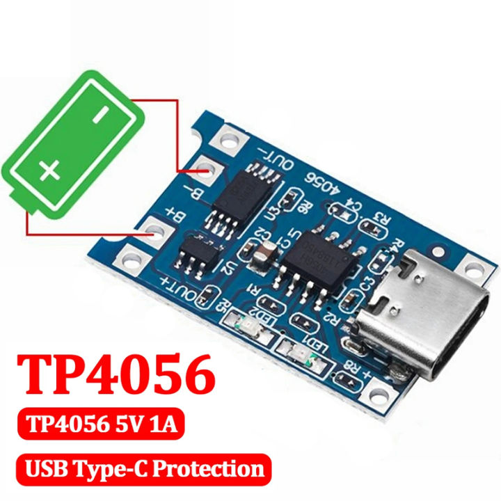 TP4056 5V 1A 18650 Lithium Battery Charger Module Charging Board with ...