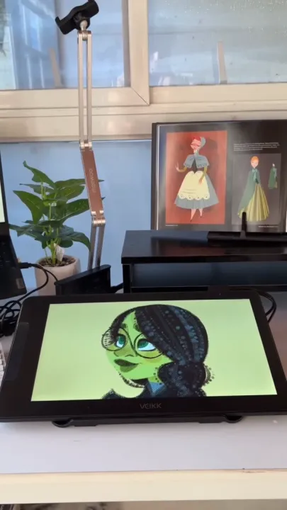 VEIKK Studio 16 จอแสดงผลวาดภาพ เมาส์ปากกา 15.6 นิ้ว แท็บเล็ต Fully ...