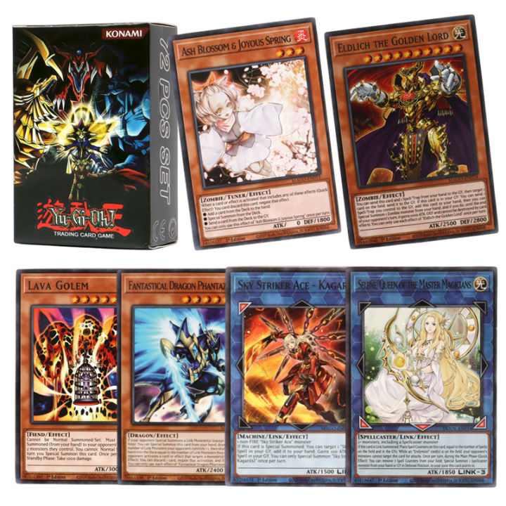 72Pcs/Box Yu gi oh Card in English Eldlich Sky Striker Virtual Word YU ...