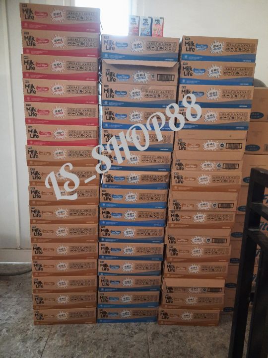 Susu UHT MILK LIFE 1 Karton isi 40pcs BT21 Series | Lazada Indonesia