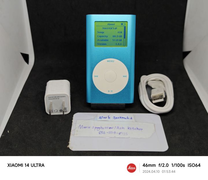 iPod mini gen 2 สีฟ้า sd 64gb แบตใหม่ สภาพสวย | Lazada.co.th