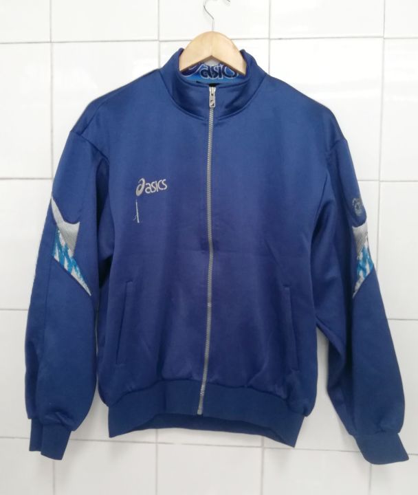 Asics.แจ็คเก็ตกีฬา สีน้ำเงิน ส่งต่อ | Lazada.co.th
