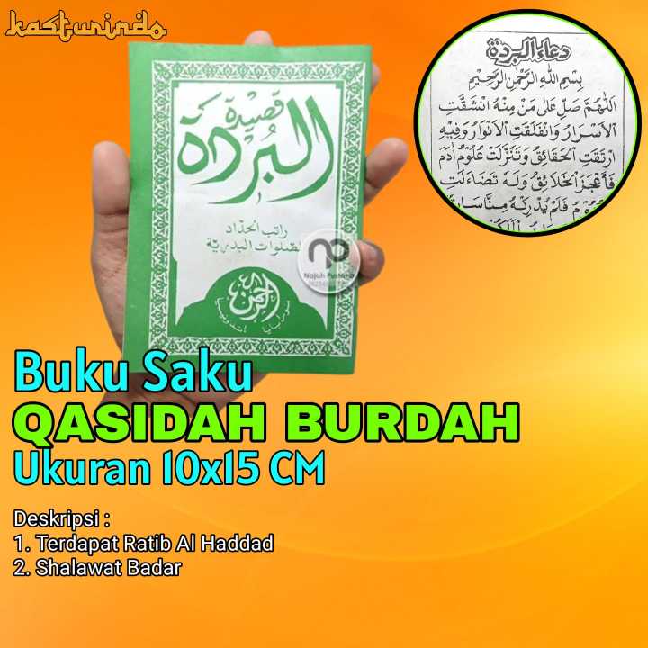 Buku Kitab Maulid Qasidah Burdah Ukuran 10x15 CM | Lazada Indonesia
