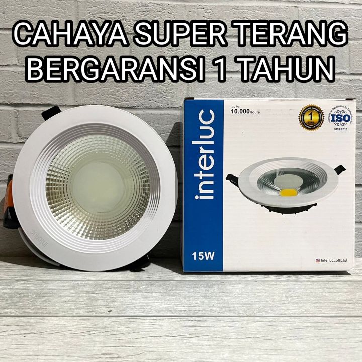 INTERLUC LAMPU DOWNLIGHT 15W IT-PA-INB15 LED PANEL INBOW BERGARANSI 1 ...