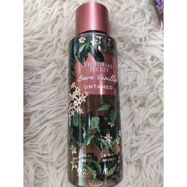 Rare! Victoria's Secret UNTAMED Bare Vanilla Fragrance Mist 250ml (1pc ...