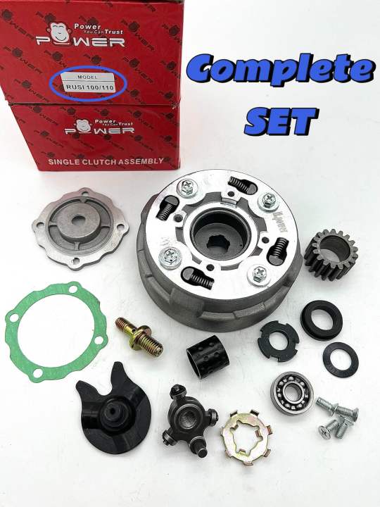 M.POWER CLUTCH ASSY FOR (RUSI 100/110/150) SINGLE CLUTCH 3PCS LINING ...