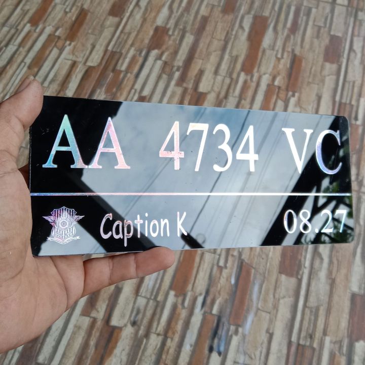 plat motor akrilik free custom | Lazada Indonesia