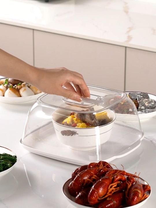 Locaupin 3 Layer Food Cover Insulation Food Storage Anti-Flies Dish ...