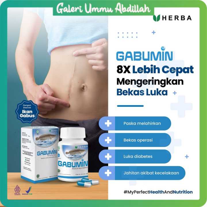 GABUMIN Ekstrak Ikan Gabus - Membantu Proses Penyembuhan Luka Isi 30 ...