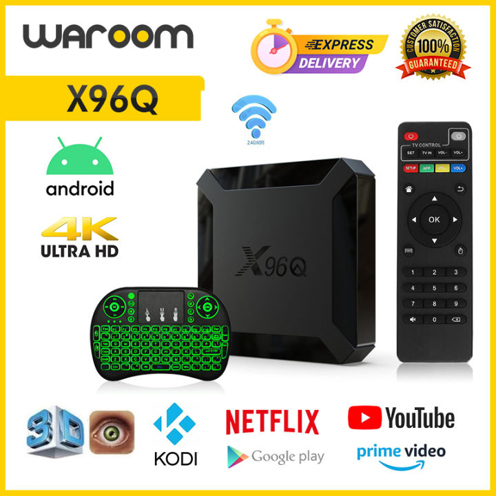 New X96Q TV Box 8GB 128GB Android 10 H313 2.4G WiFi 4K/1080P Smart ...