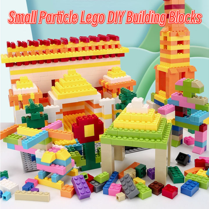 500/1000/1500PCS Lego Toys for Kids Assembly Educational Toy Small ...