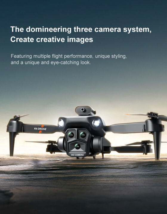 🧧【Novice recommendation】【three camera +Obstacle avoidance 】Drone with ...