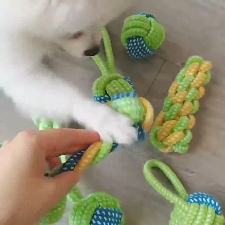 Dog Toys Tooth Grinding Rope Pet Chewing Tooth Grinding Rope Flower ...