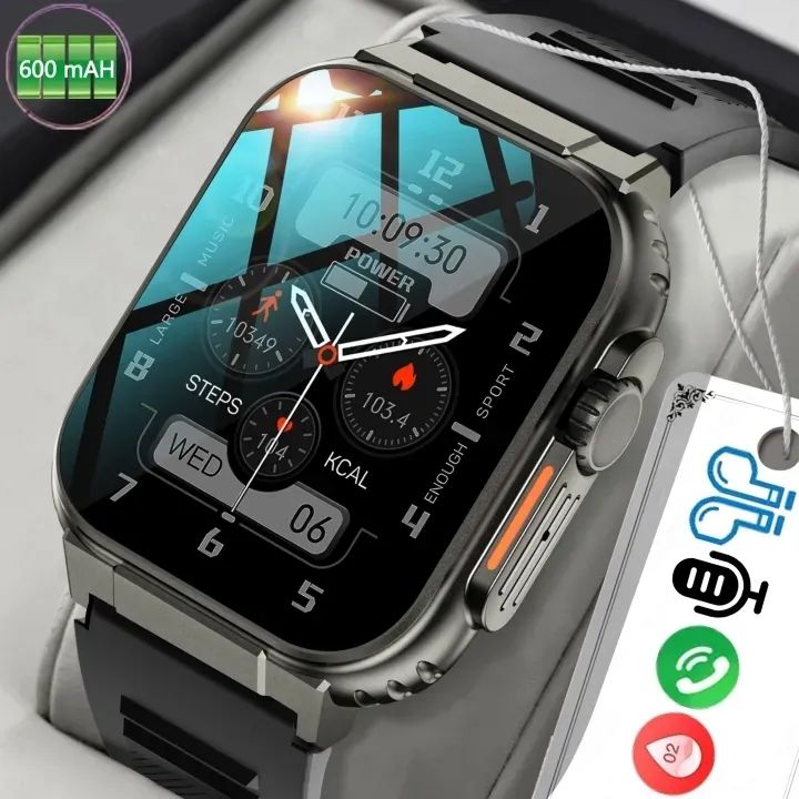 LIGE Pintar Jam Tangan Pria Panggilan Bluetooth Layar HD AMOLED 100 ...