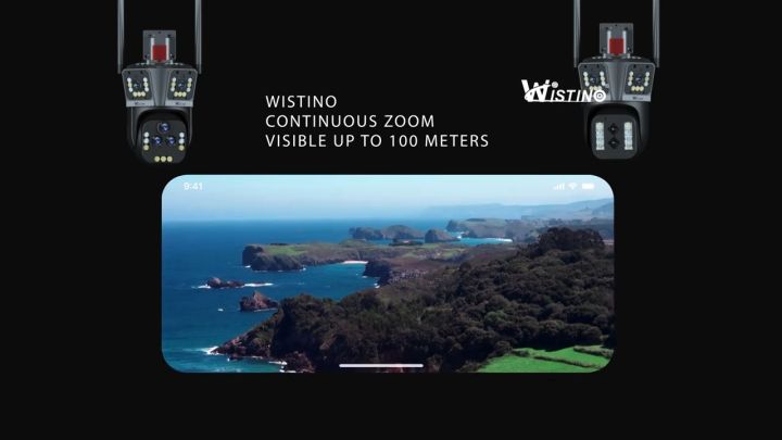 LLSEE 20MP 20K 5 lens 3 screen 20X optical zoom CCTV wireless outdoor ...