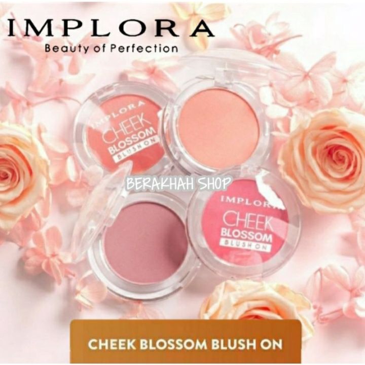 IMPLORA Cheek Blossom Blush On 3.5g / Perona Wajah Blushon Padat ...