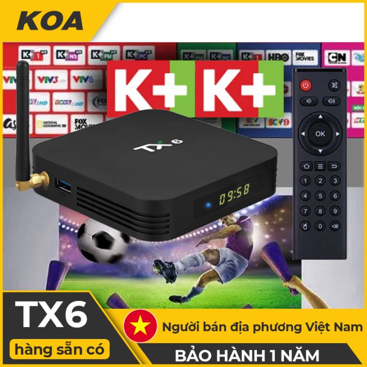 New TX6 box android bộ nhớ 64G ram 4G Xem Youtube Netflix truyền hình giải trí miễn phí dành cho ...
