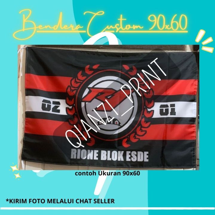 BENDERA PIALA DUNIA DESAIN SUKA-SUKA UKURAN SEDANG CM PRINTING SATIN ...