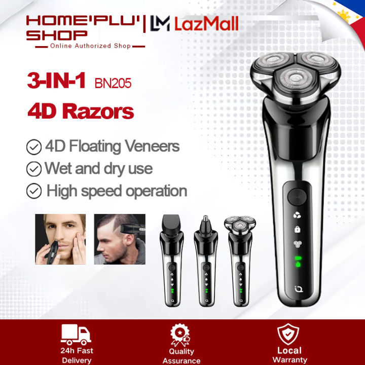 Shaver For Men 3 In 1 Electric Shaver Rechargeable Professional Razor ...