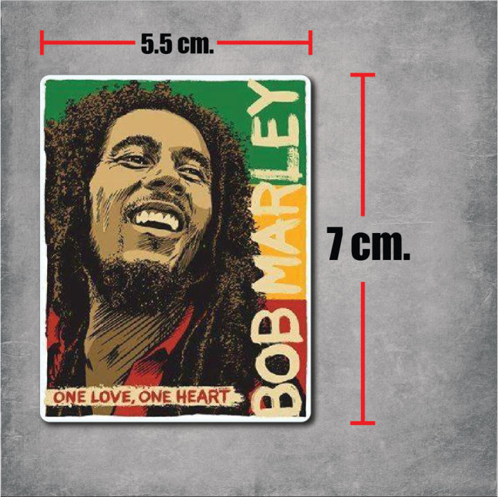 sticker pvc bob marley สติกเกอร์ วงดนตรี บ๊อบ มาร์เลย์ งานพิมพ์ดีที่สุด ...