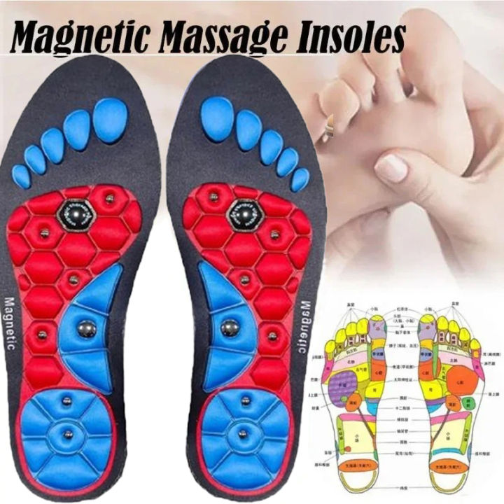 Magnetic Therapy Foot Acupressure Insoles Feet Orthopedic Massage ...