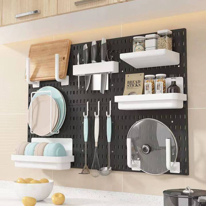 Peg Board Wall Mounted Hole Board Pegboard Perforated Display Board ...