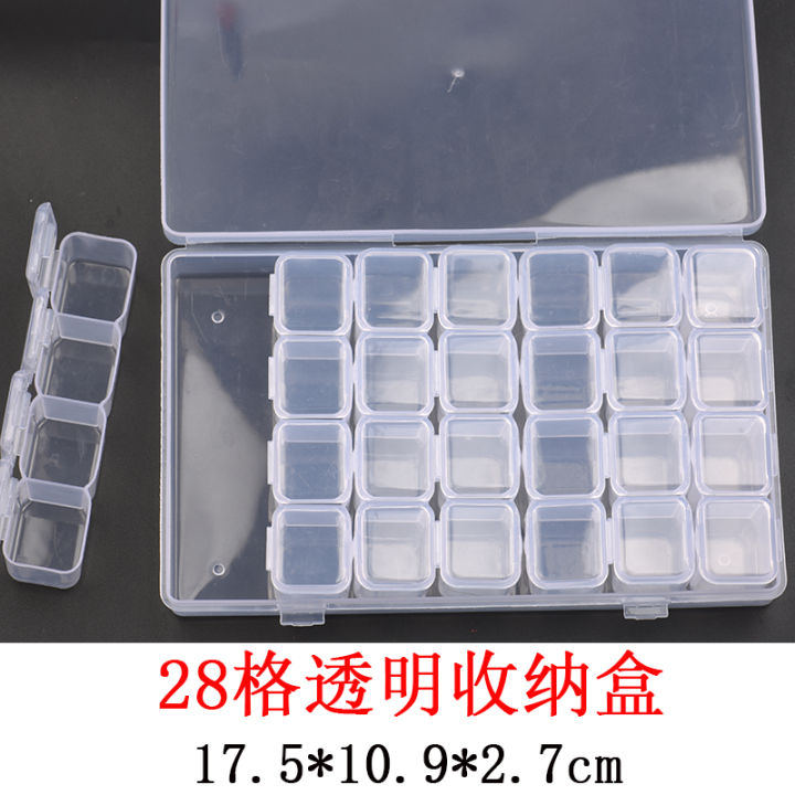 28 24 Grid Multi Grid Spare Parts Box Digital Components Transparent ...