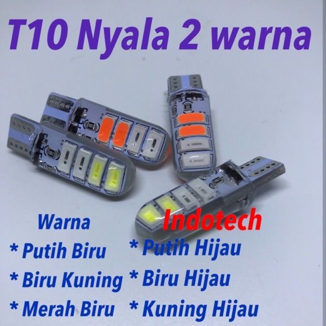 Lampu Senja T10 8 Led 2 Warna 12 volt Kedip | Lazada Indonesia