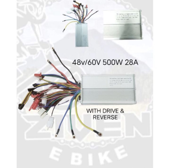 EBIKE CONTROLLER 48V-60V 500W 28A WITH DRIVE AND REVERSE | Lazada PH