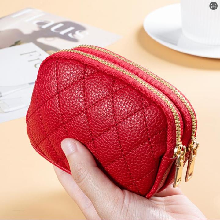 Mini Diamond Stitching Leather Coin Purse Women's Handbag 2025 New ...
