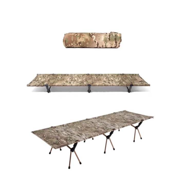 พร้อมส่ง🇹🇭เตียงสนามลายพรางพับเก็บได้ stardust foldable bedเตียงแคมป์ ...