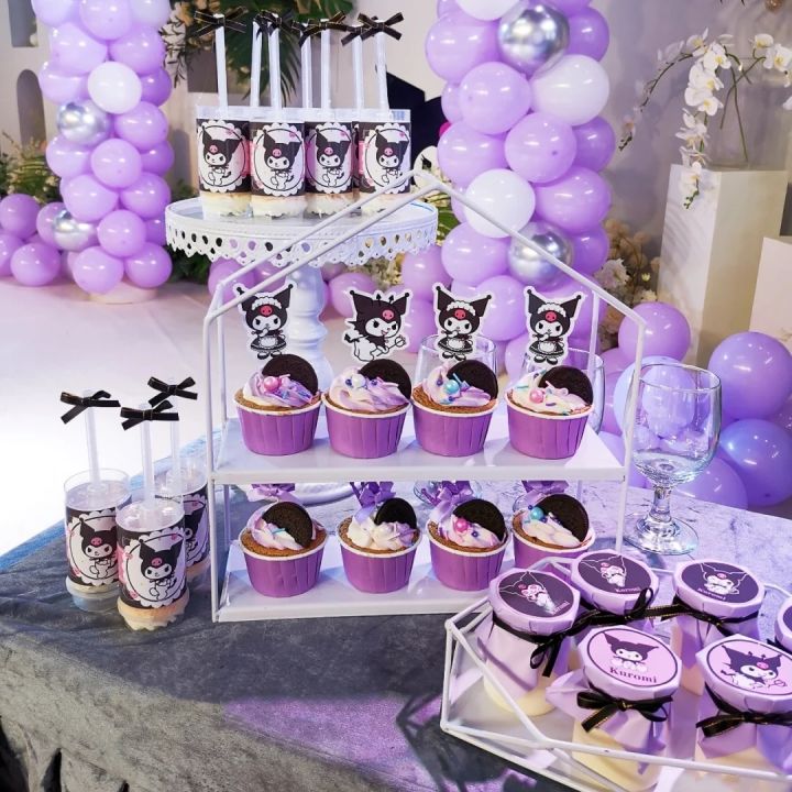 ของตกแต่งโต๊ะของหวาน Kuromi ของตั้งโชว์ในธีมวันเกิด Kule Mi ปลั๊กอิน ...